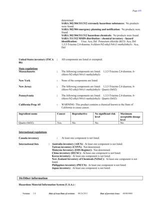 Material Safety Data Sheet | PDF