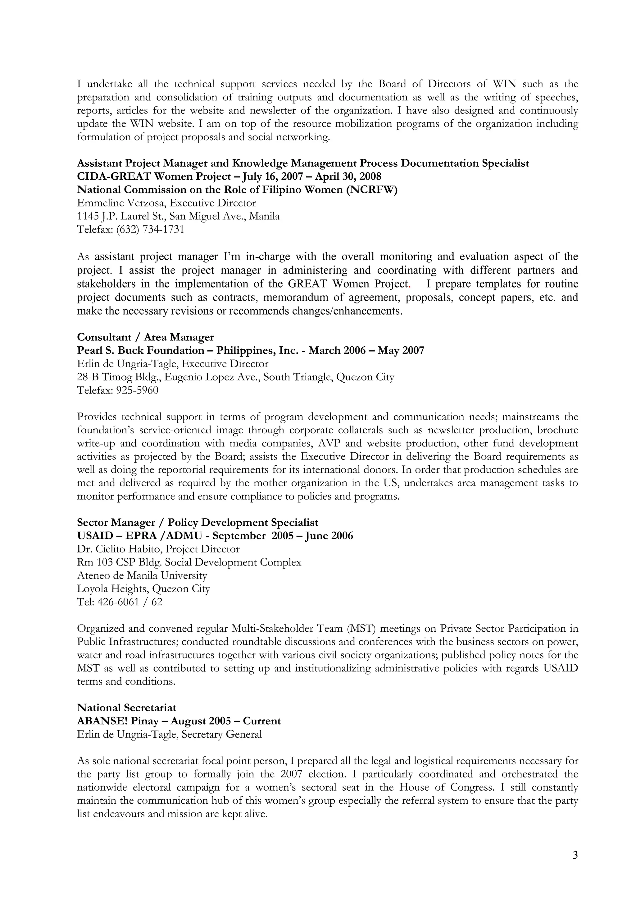 LJ_Marfil_CV_revised_as_of_2016 | PDF