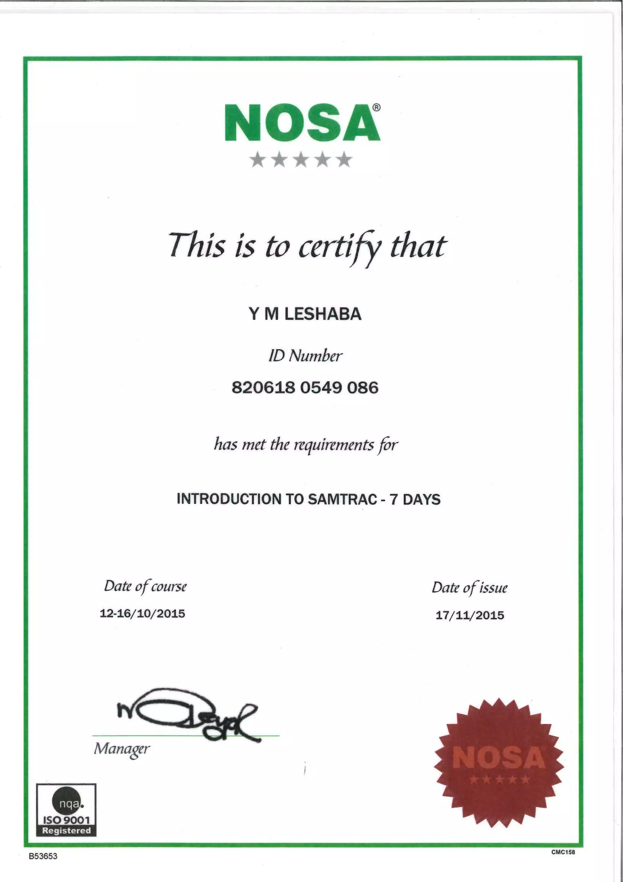 Introduction to SAMTRAC | PDF