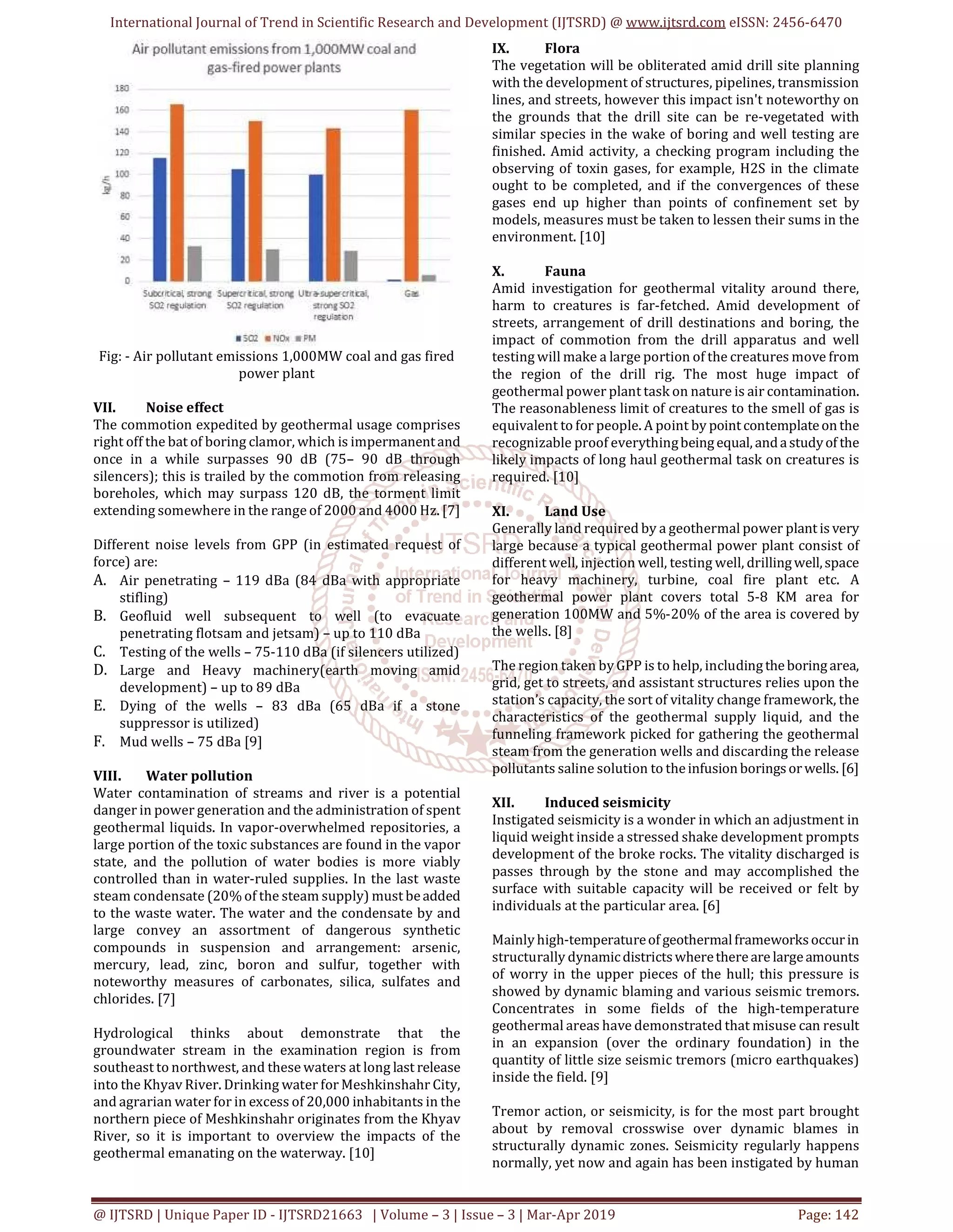 Environmental Impact of Geothermal Power Plant | PDF | Power and Energy ...