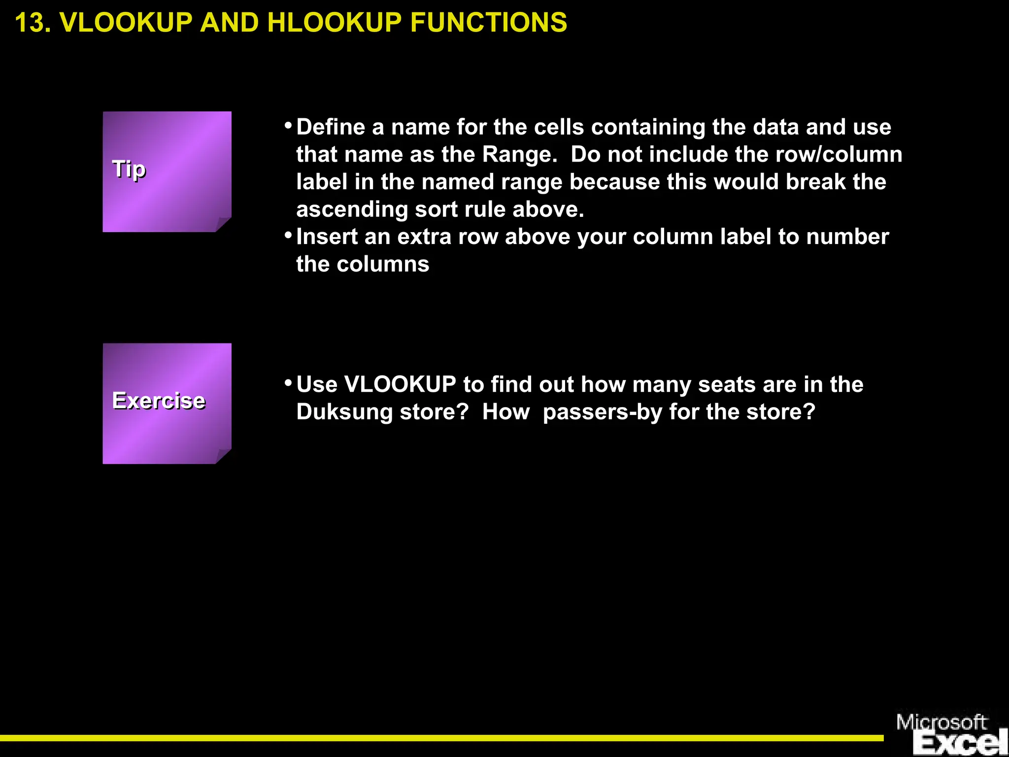 Excel tips for working in workplace and for data reporting.ppt
