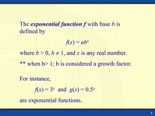3_1 Exponential functions and their graphs (1).ppt | Stocks and Bonds ...