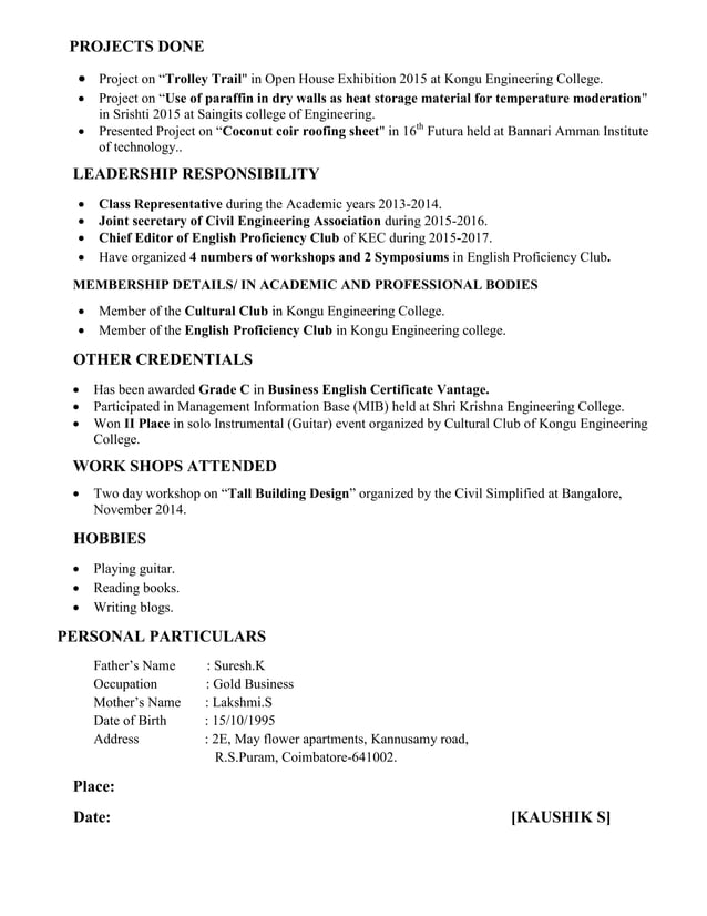 Kaushik resume | PDF