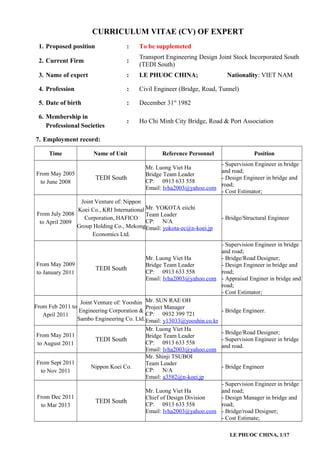 (2015-CV) Le Phuoc China (Eng) | DOC