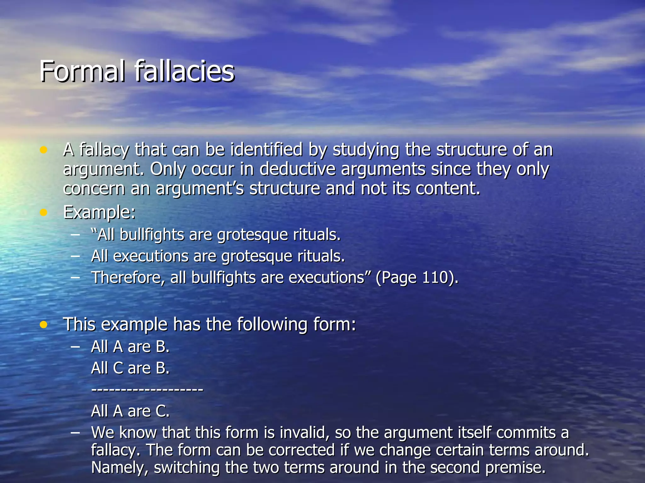 3.1 Fallacies In General | PPT