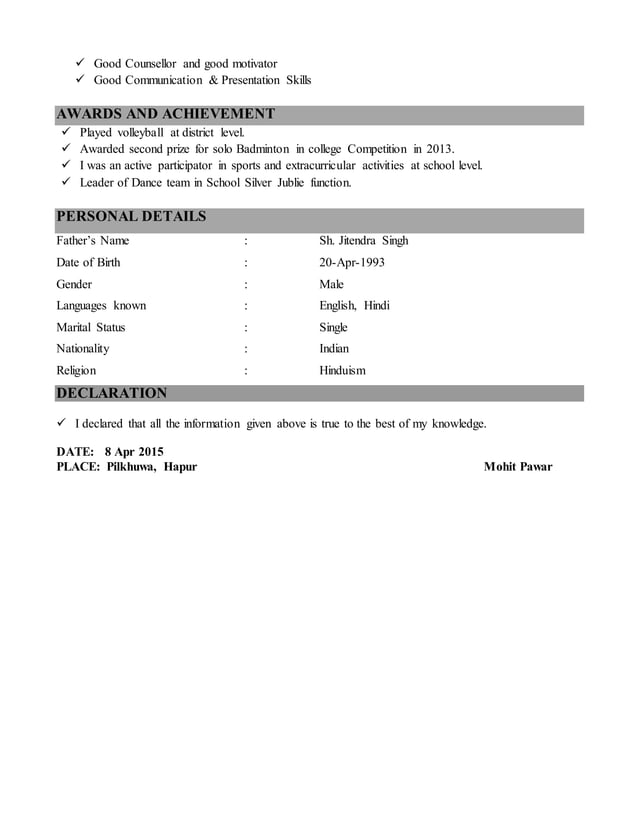 mohit Resume | PDF