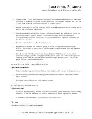 Rosanna.Laureano.CV&Bio | PDF