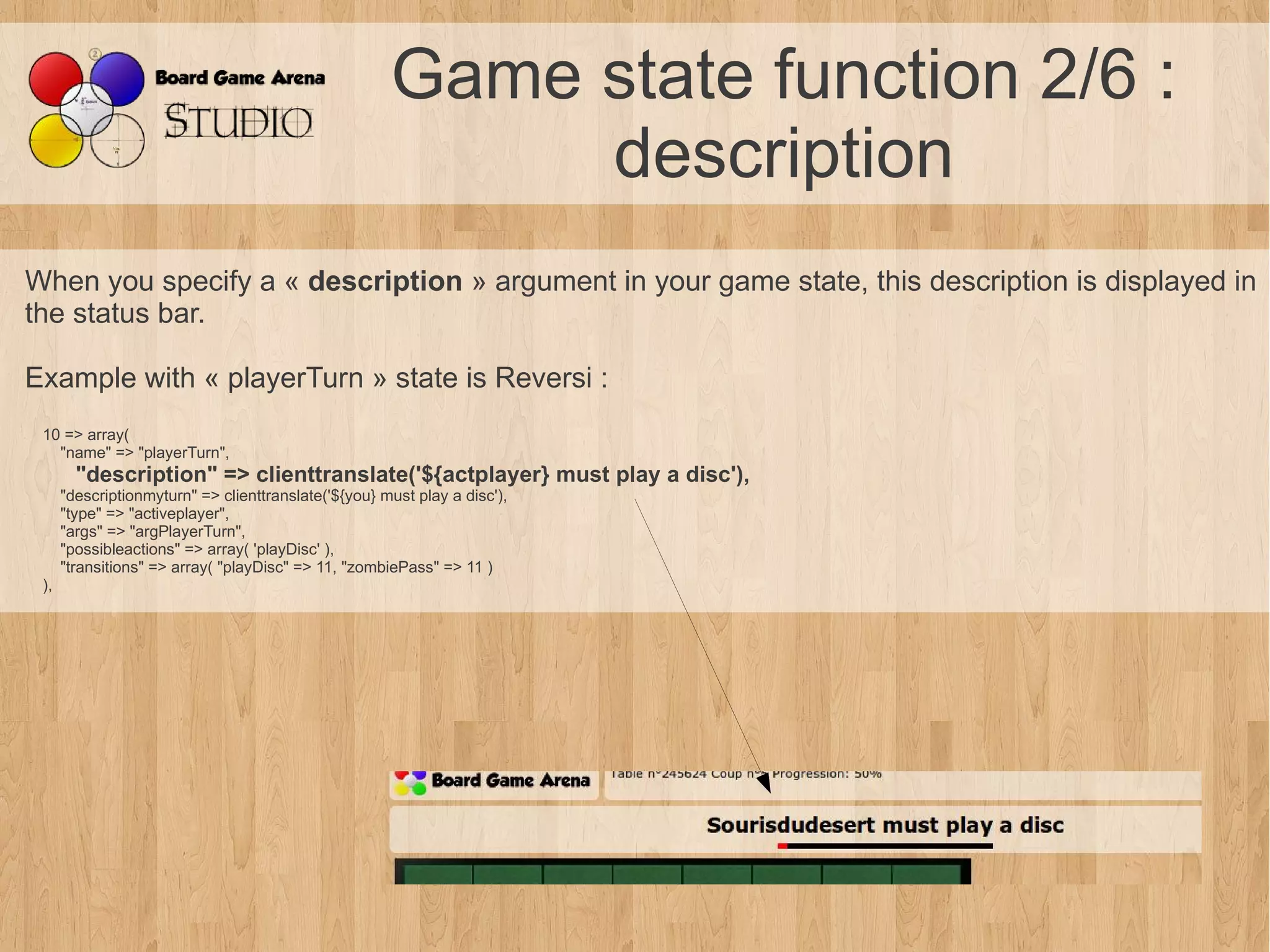 BGA Studio - Focus on BGA Game state machine | PDF