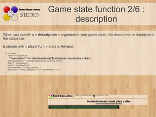 BGA Studio - Focus on BGA Game state machine | PDF