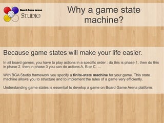 BGA Studio - Focus on BGA Game state machine | PDF
