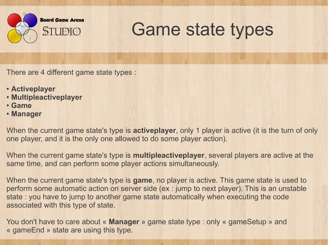 BGA Studio - Focus on BGA Game state machine | PDF | Programming ...