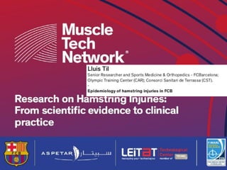 Lluis Til - hamstrings injury muscle tech 2014 | PDF | Injuries | Diseases and Conditions