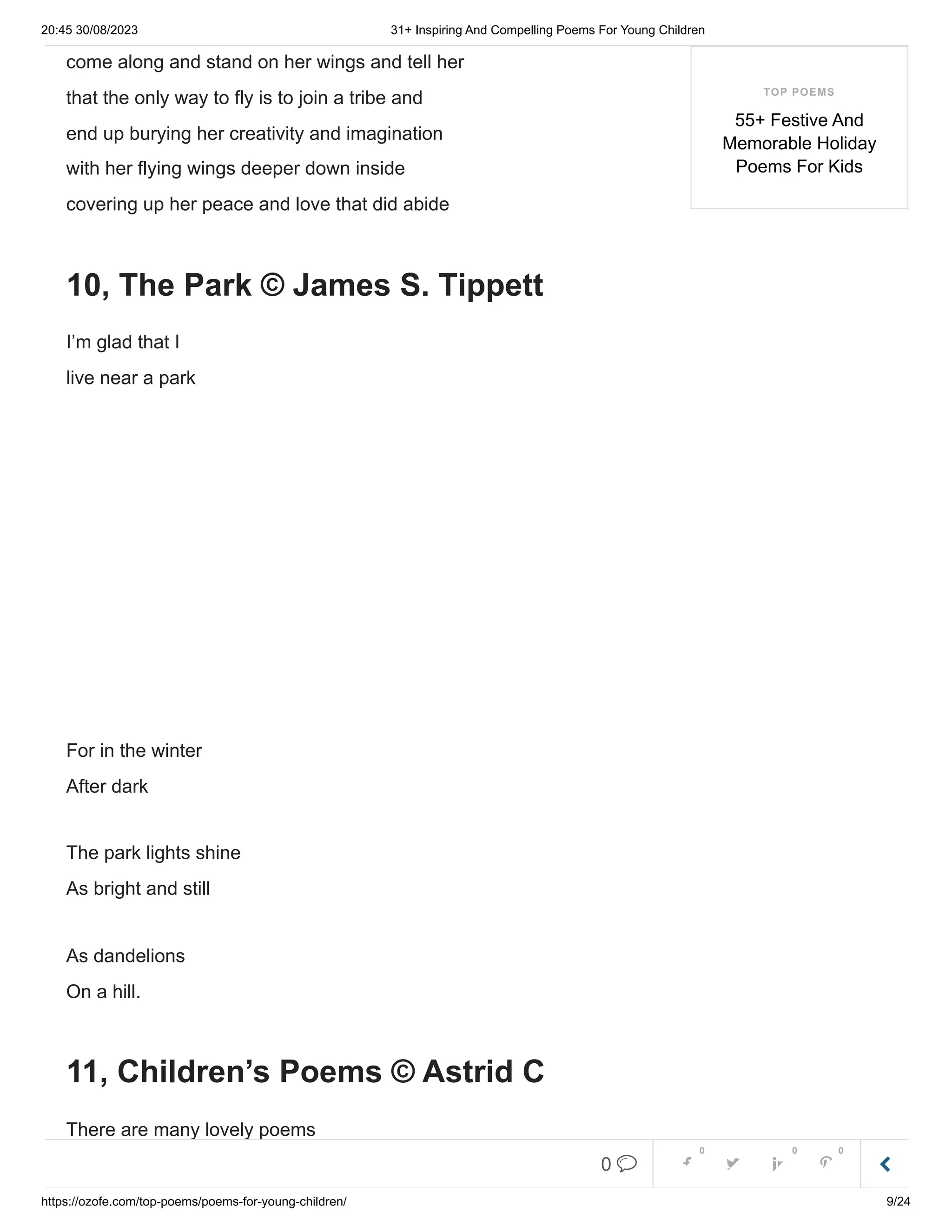 Poems For Young Children | PDF | Parenting Children Aged 4-11 | Parenting