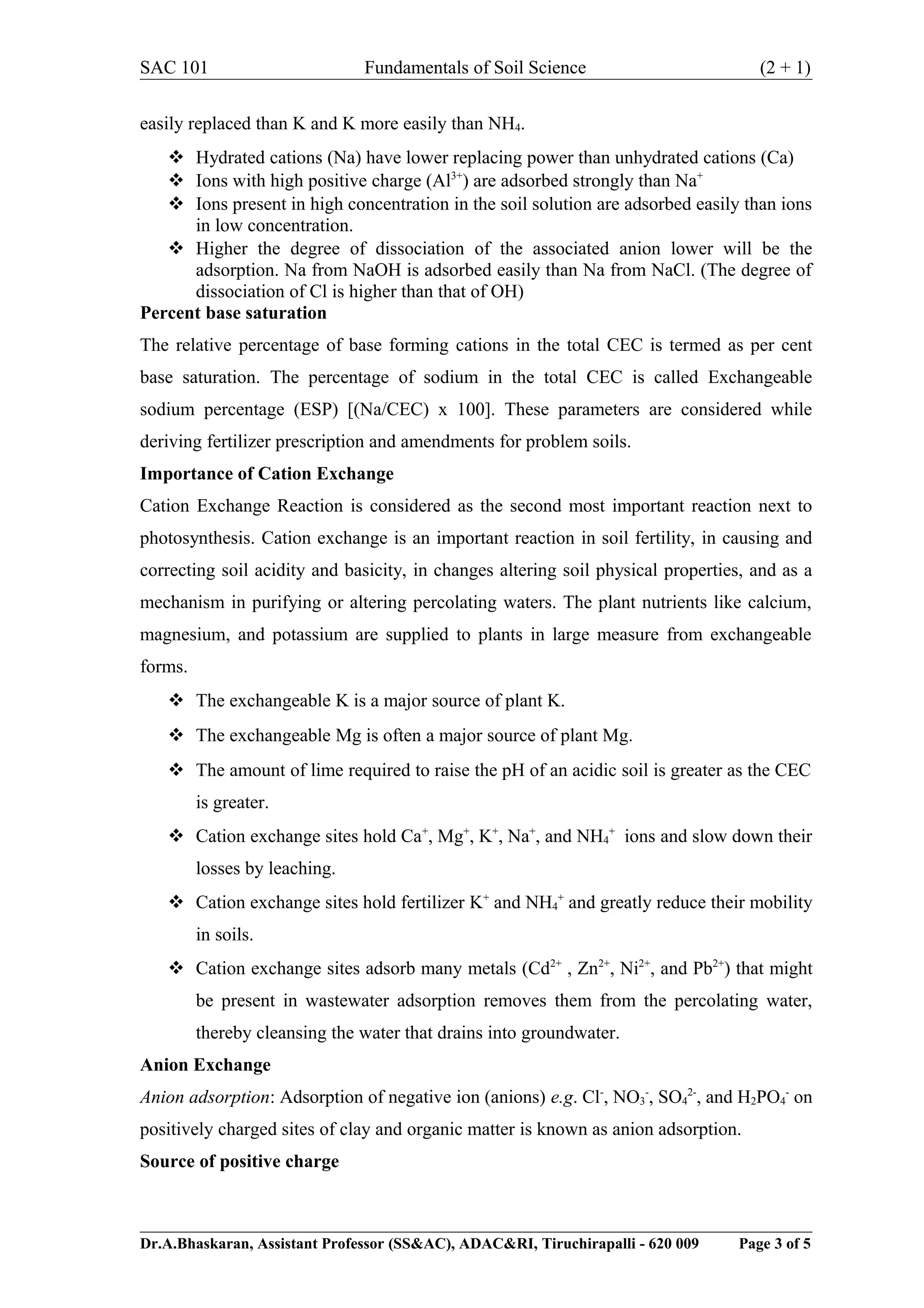 Ion exchange CEC | DOC