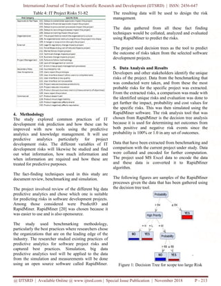 Knowledge Management and Predictive Analytics in IT Project Risks | PDF