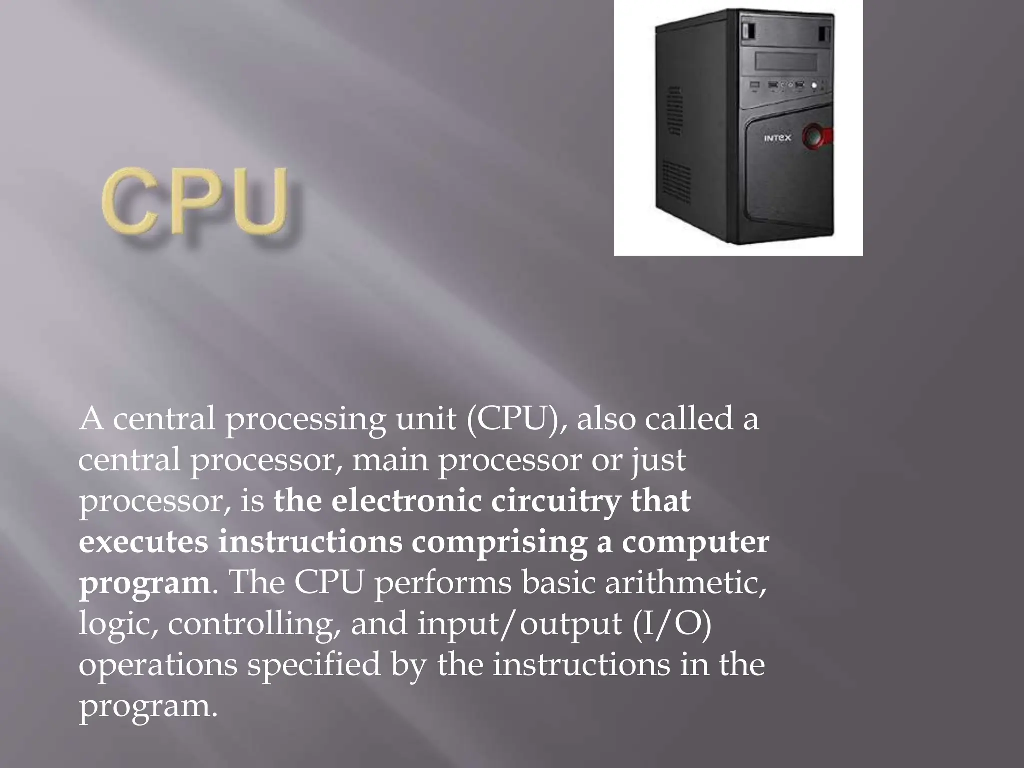 COMPUTERS BASICS power point and working parts.pptx