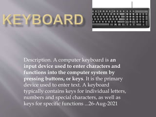 COMPUTERS BASICS power point and working parts.pptx