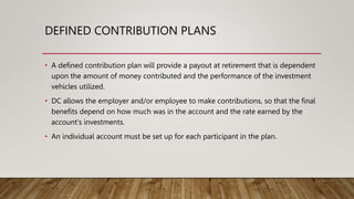 This is the powerpoint presentation for pension plan | PPT