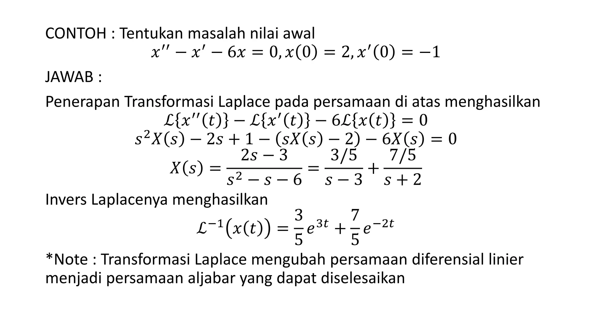 Transformasi Laplace (bag.1) | PPTX
