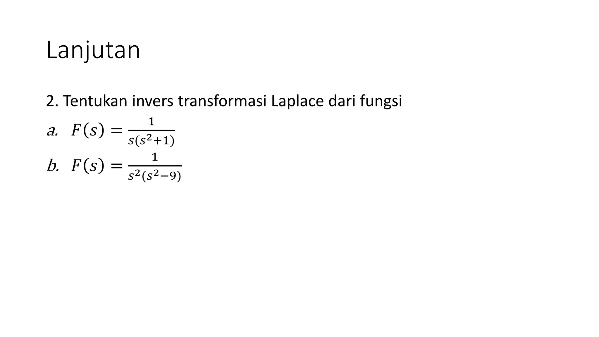 Transformasi Laplace (bag.1) | PPTX