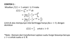 Transformasi Laplace (bag.1) | PPTX