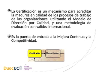 CERTIFICACION DE LA ALIDAD TOTAL EN PROCESOS PRODUCTIVOS | PPT