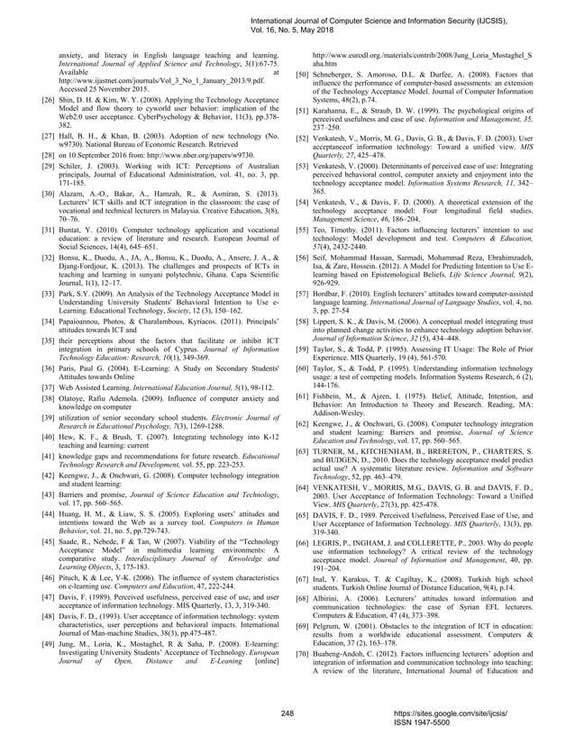 Lecturers' Attitudes towards Integration of E-Learning in Higher Education. Case Study ...