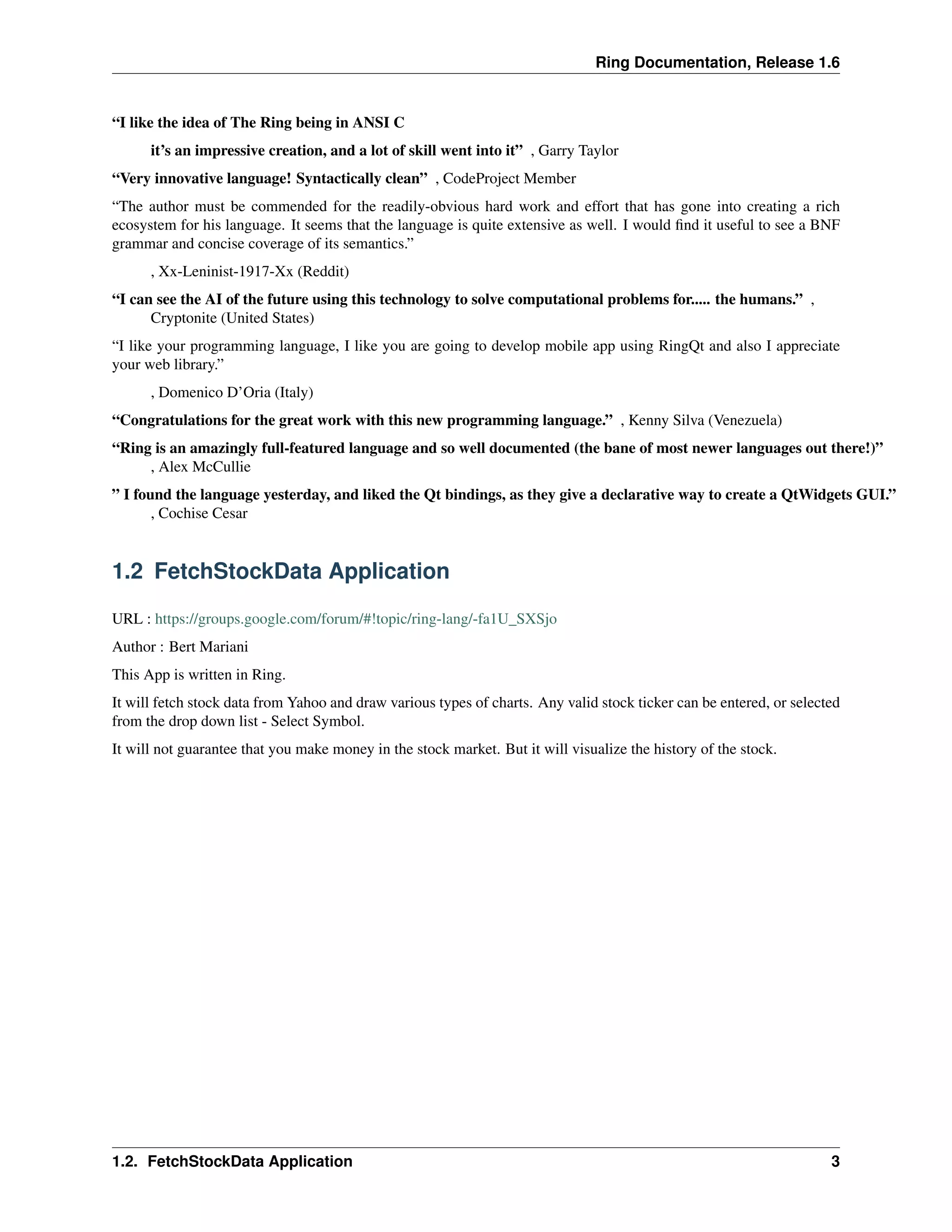 The Ring programming language version 1.6 book - Part 4 of 189 | PDF