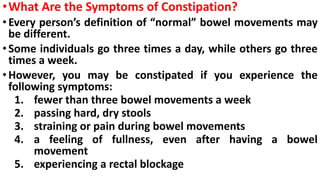 31 possible causes of abdominal constipation | PPT
