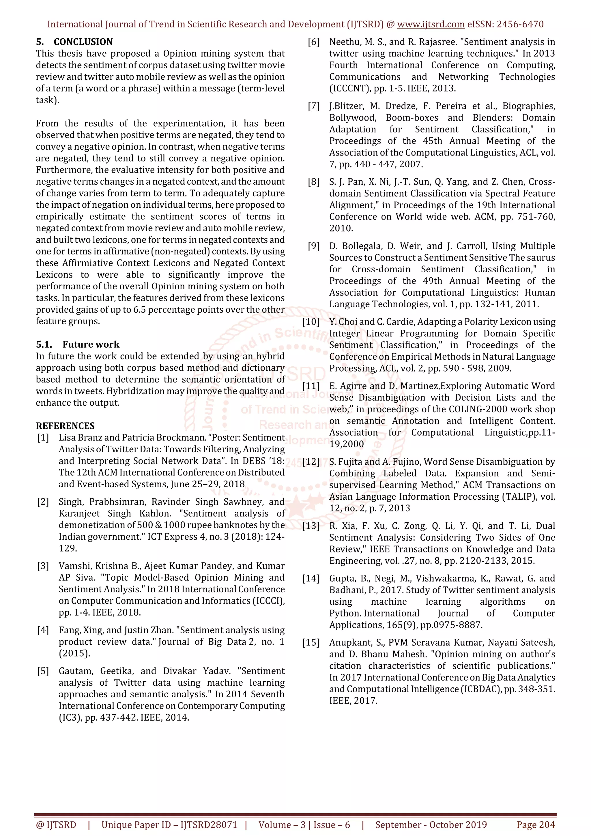 Sentiment Analysis on Twitter Dataset using R Language | PDF