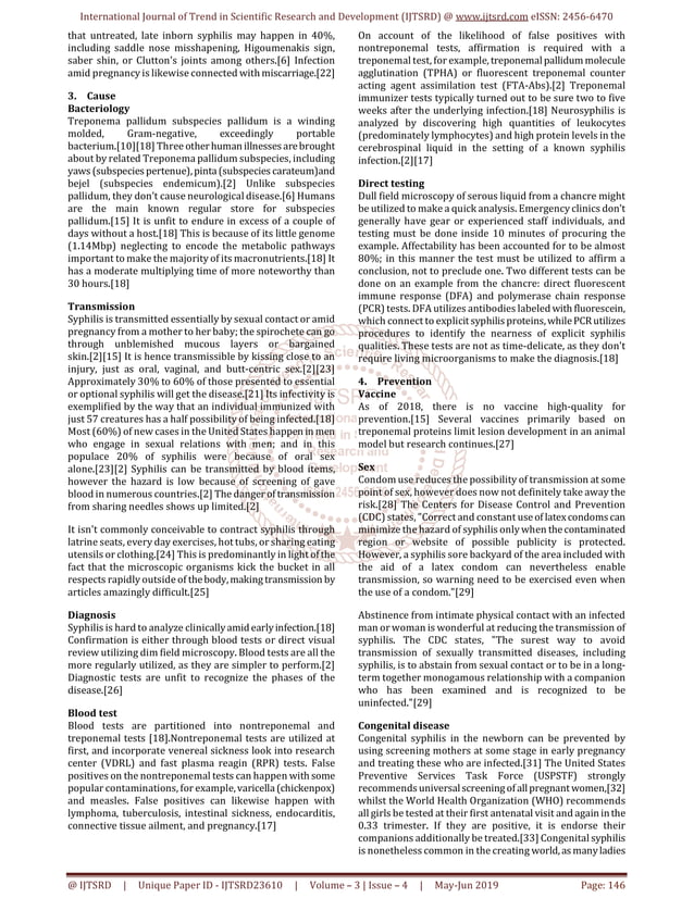 Syphilis and their Sign and Symptoms, Causes with their Treatment An ...