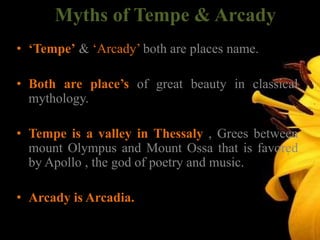 Use of myth in Keats odes | PPTX