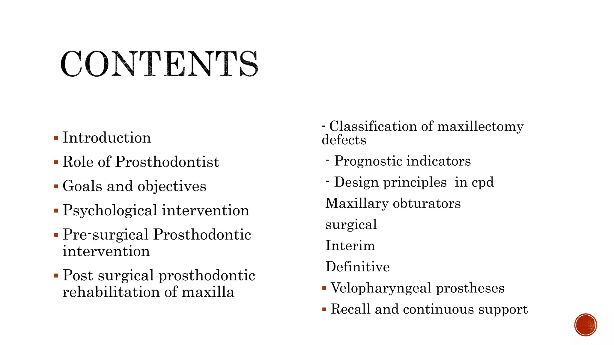 obturators / prosthodontic management of maxillectomy - part 1 | PPTX