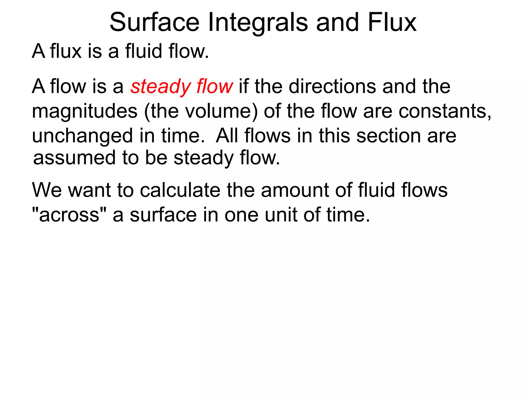 31 surface integrals and flux | PPTX | 3-D Graphics | Computer Software ...