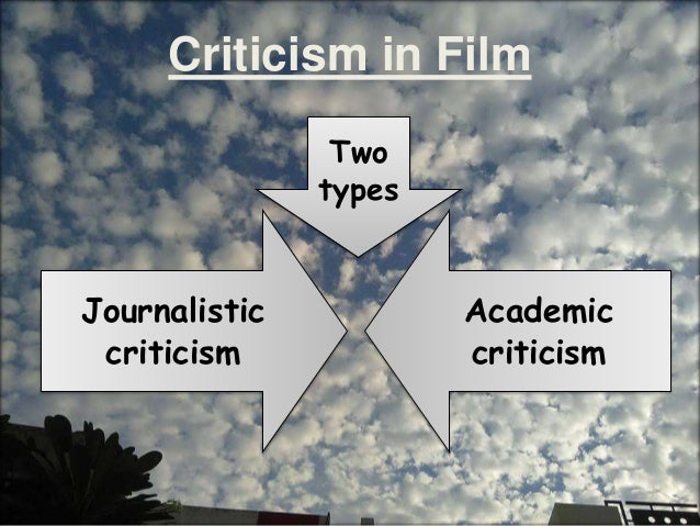 Film review and film criticism