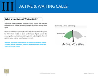White Paper on Call Center Metrics (31West Knowledge Series) | PPT