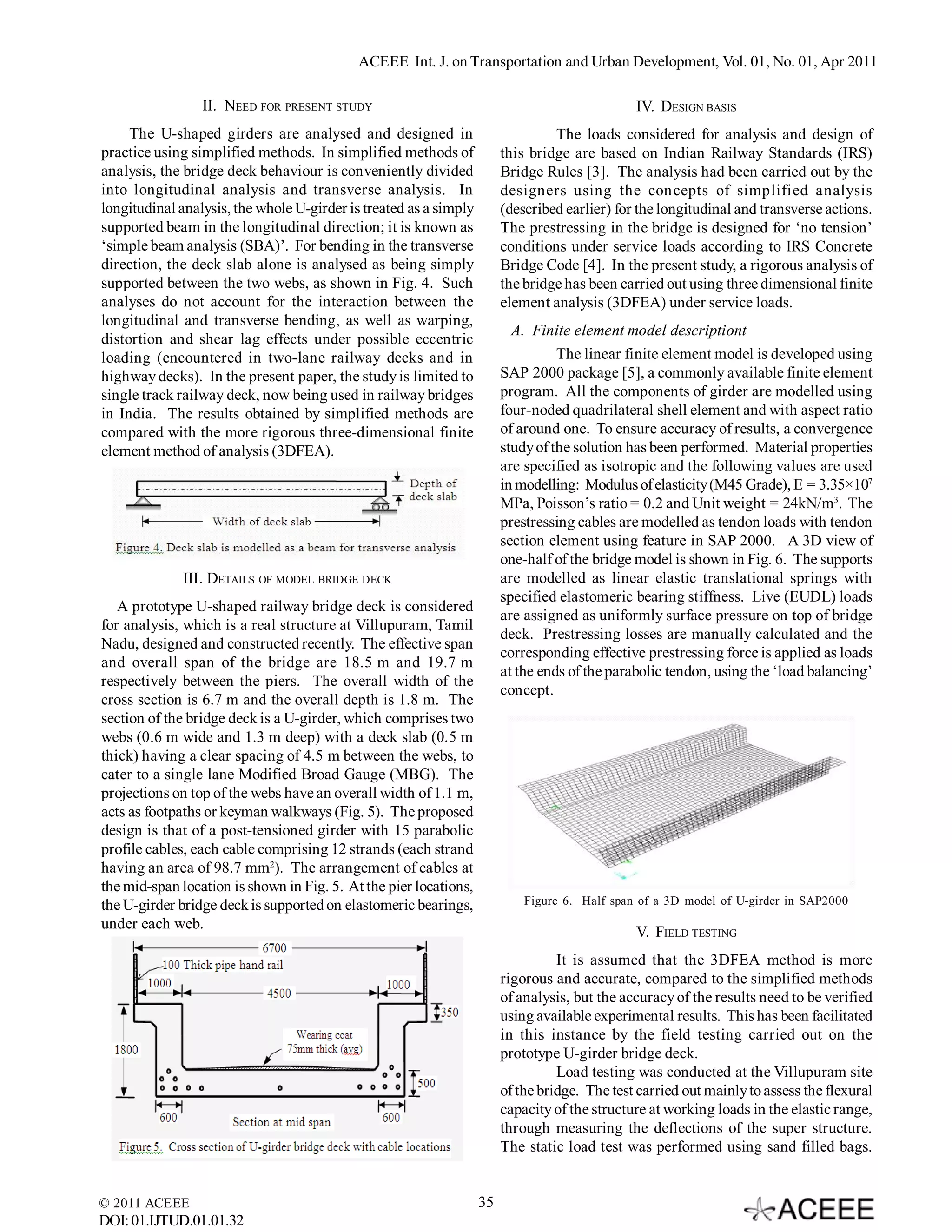 Analysis of Behaviour of U-Girder Bridge Decks | PDF