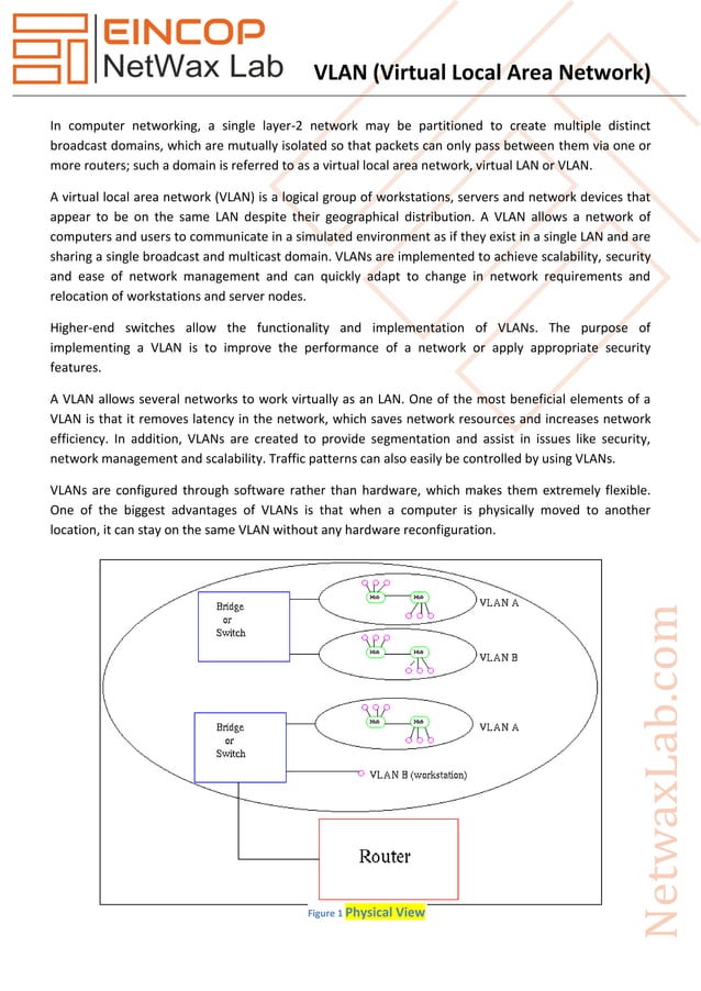 VLAN (virtual local area network) | PDF