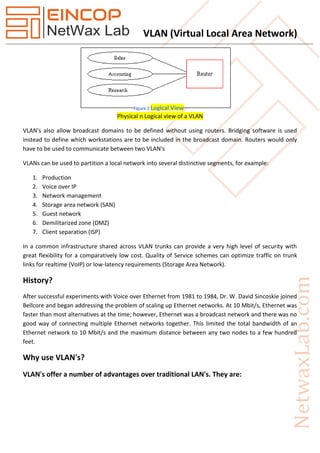 VLAN (virtual local area network) | PDF | Computer Networking | Computing
