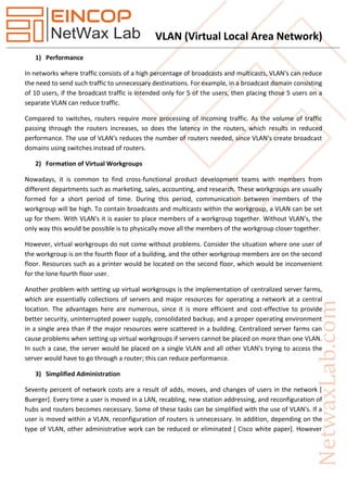 VLAN (virtual local area network) | PDF | Computer Networking | Computing