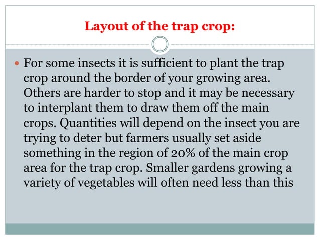 32.Trap cropping A Lecture By Mr. Allah Dad Khan Visiting Professor the ...