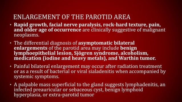 Radiographic Features of Normal and Abnormal Salivary Glands | PPTX ...