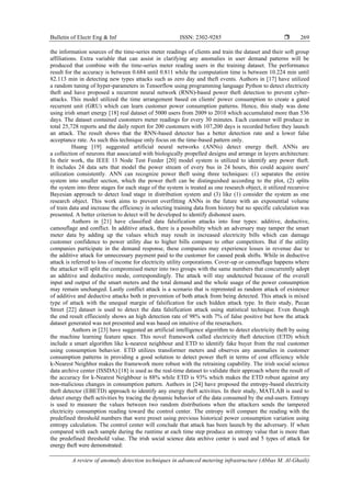 A Review of anomaly detection techniques in advanced metering ...