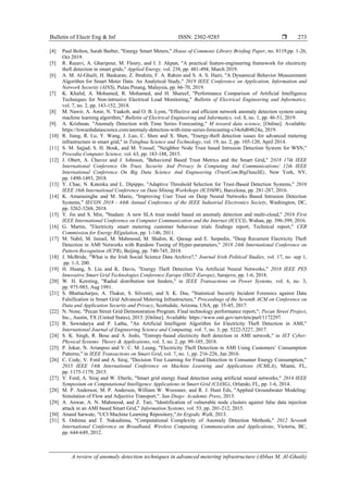 A Review of anomaly detection techniques in advanced metering ...