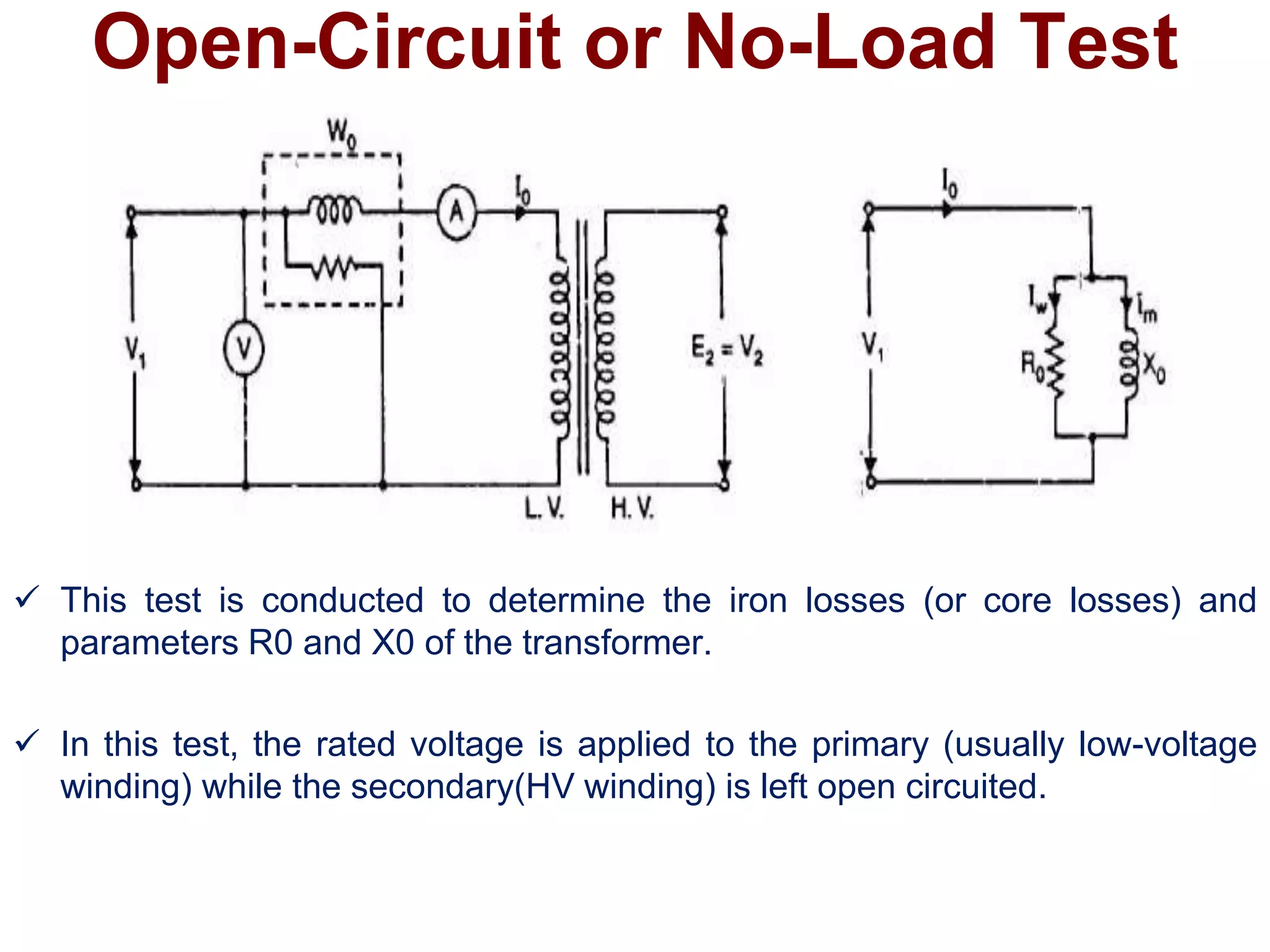 32.open circuit and short circuit test .ppt
