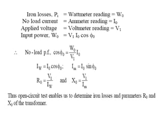 32.open circuit and short circuit test .ppt