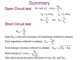 Open Circuit Equation