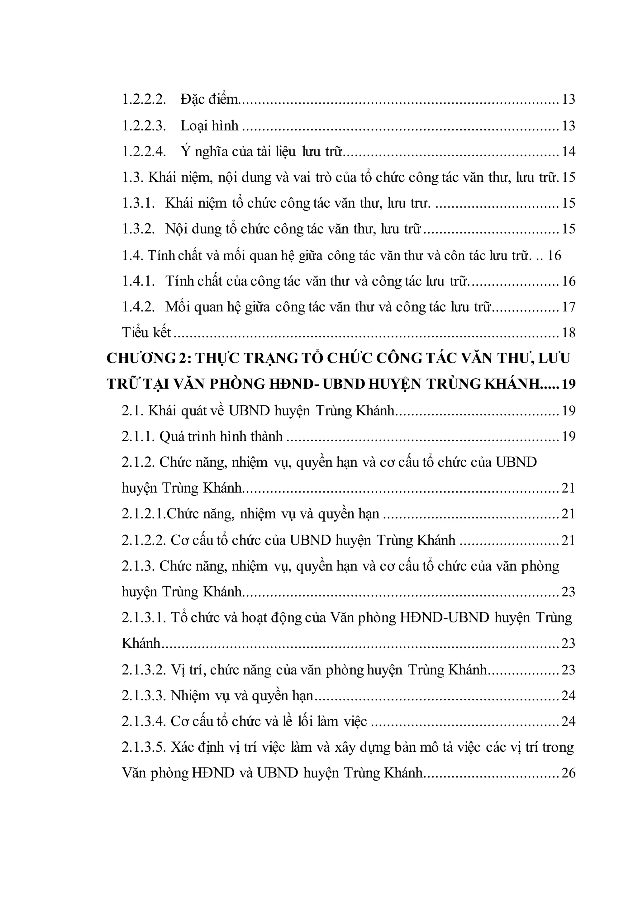 Khóa luận: Công tác văn thư, lưu trữ tại Văn phòng HĐND, UBND, HAY, 9 ĐIỂM | DOC