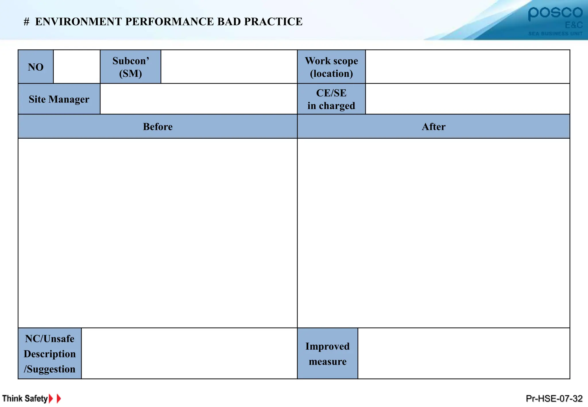 HSE Evaluation FORM-V4-by ssg of Pebsteel building co.,Ltd | PPTX