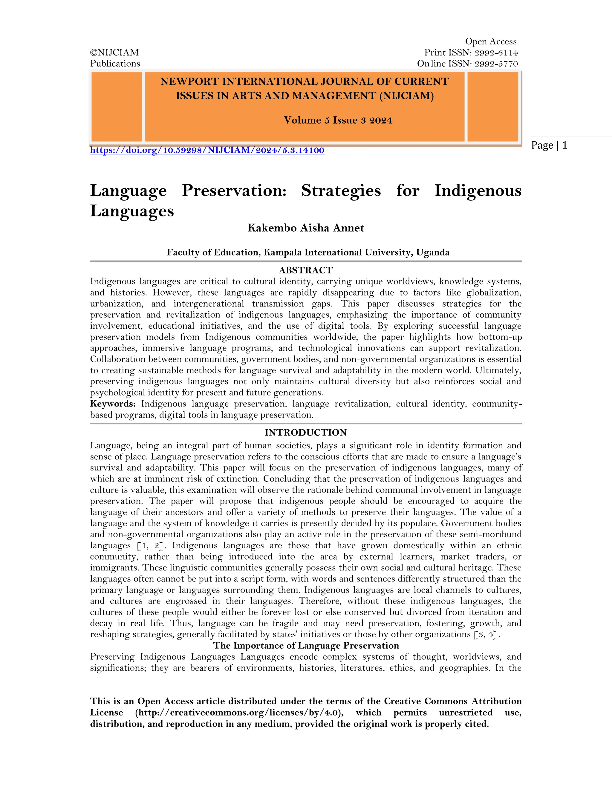 Language Preservation: Strategies for Indigenous Languages (www.kiu.ac ...